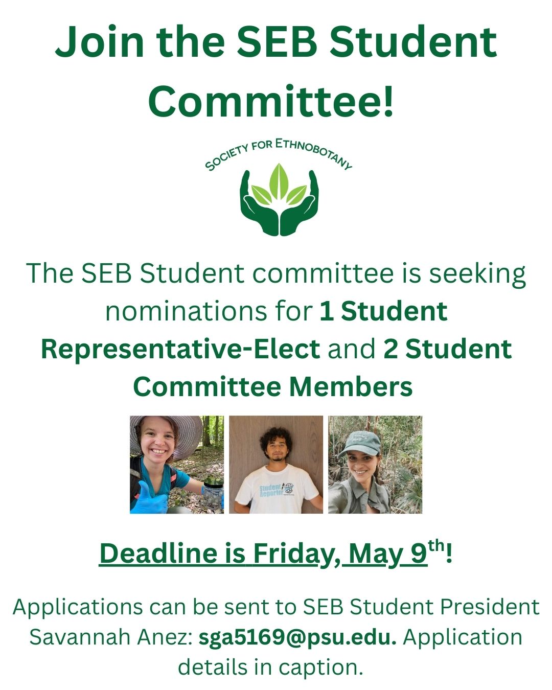 Want to be part of the SEB student committee? This is your chance ...